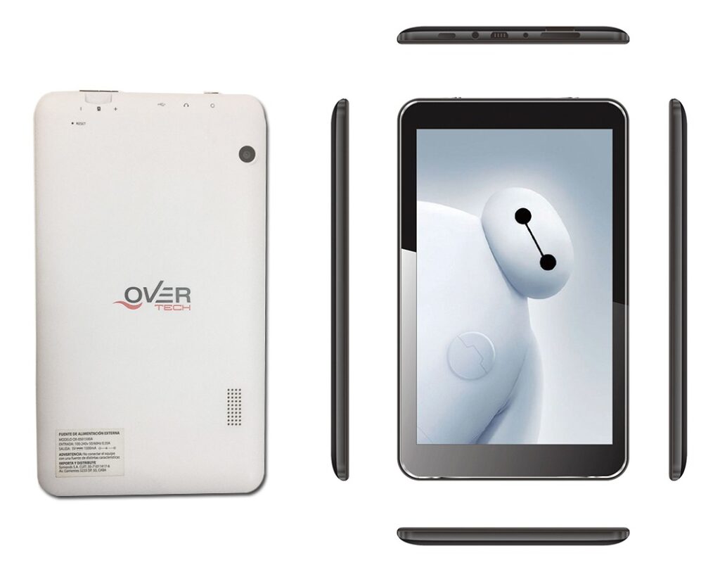 Tablet Overtech 7″ 16GB negra y 2GB de memoria RAM | Tu Tienda Ideal