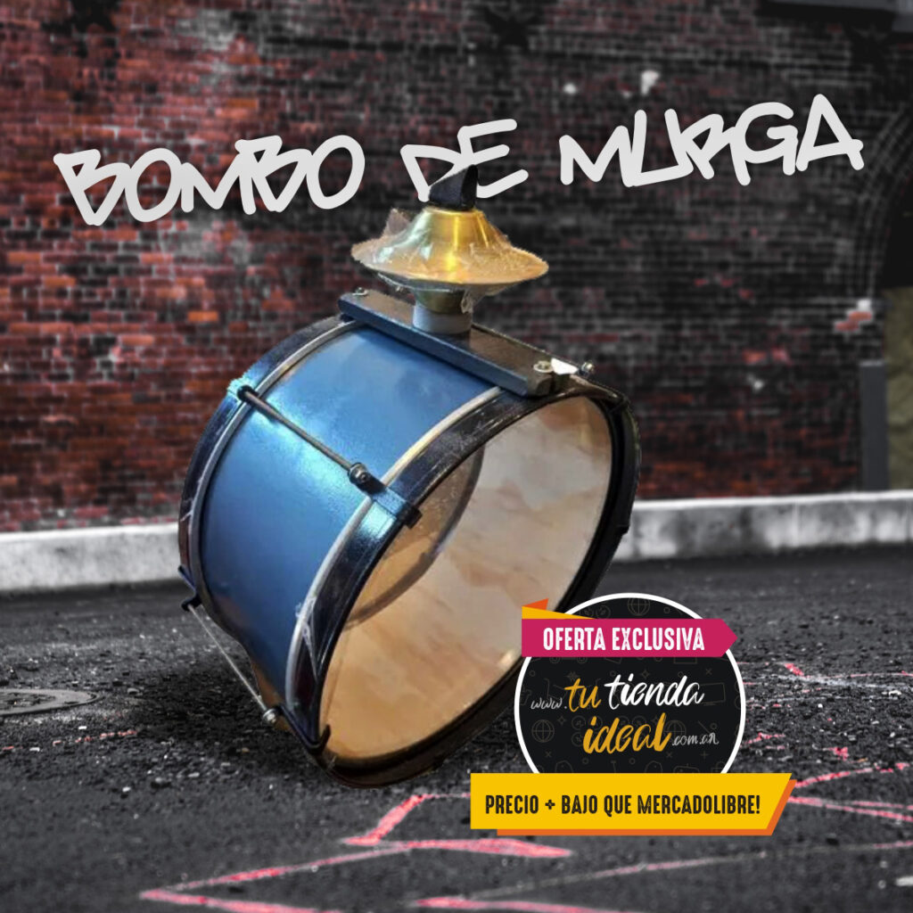 Bombo De Murga 12″ a 26″ 6 / 8 tensores c/ platos | Tu Tienda Ideal